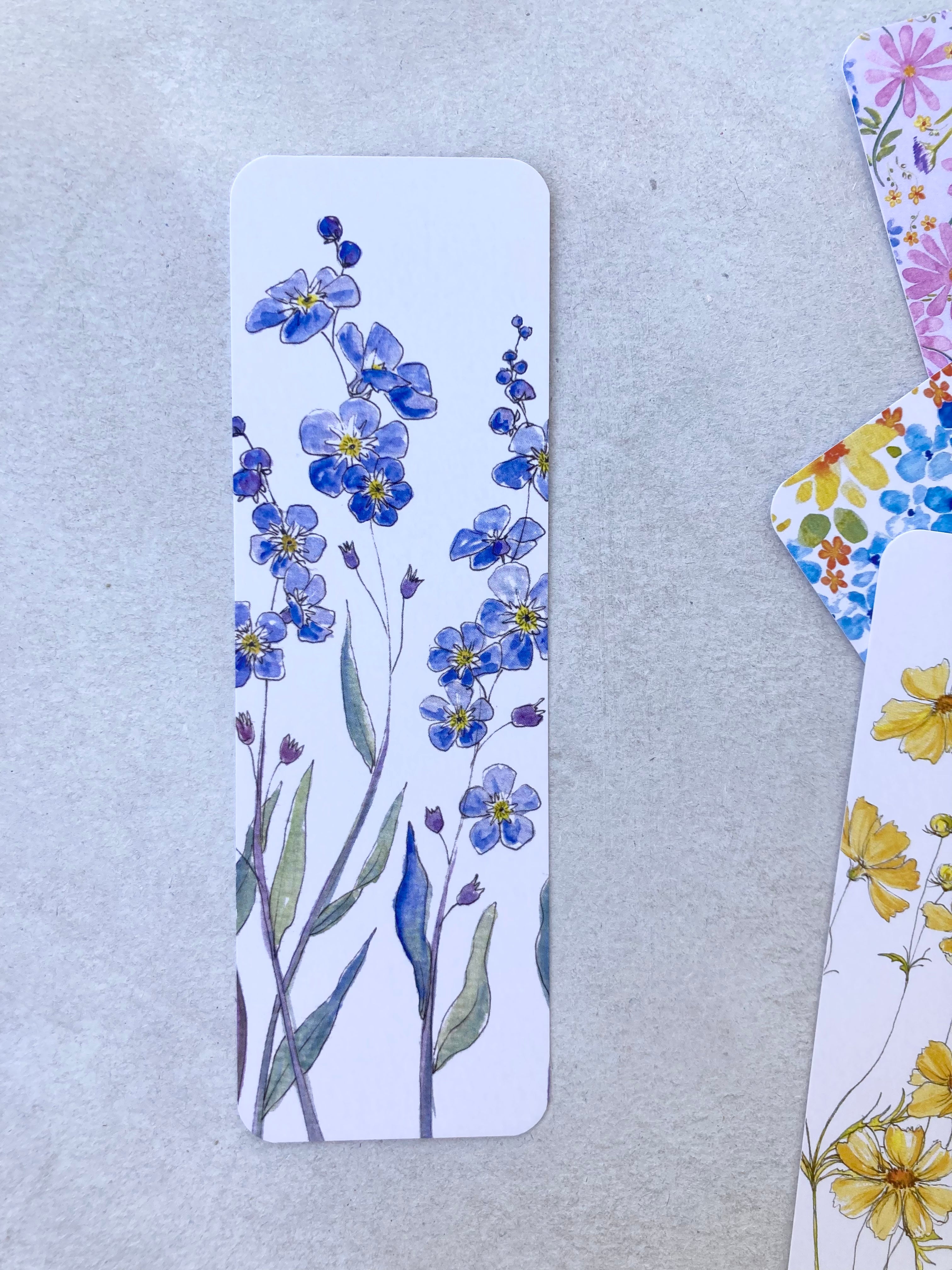 Forget Me Not Bookmark – Studio Jessica Rose